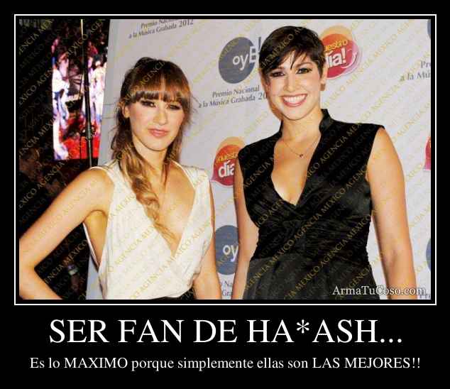 SER FAN DE HA*ASH... SER FAN DE HA*ASH...